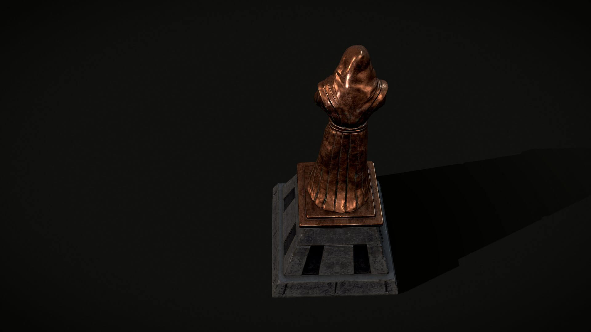 Star Wars Jedi Statue - 3D Model by Thomas_125