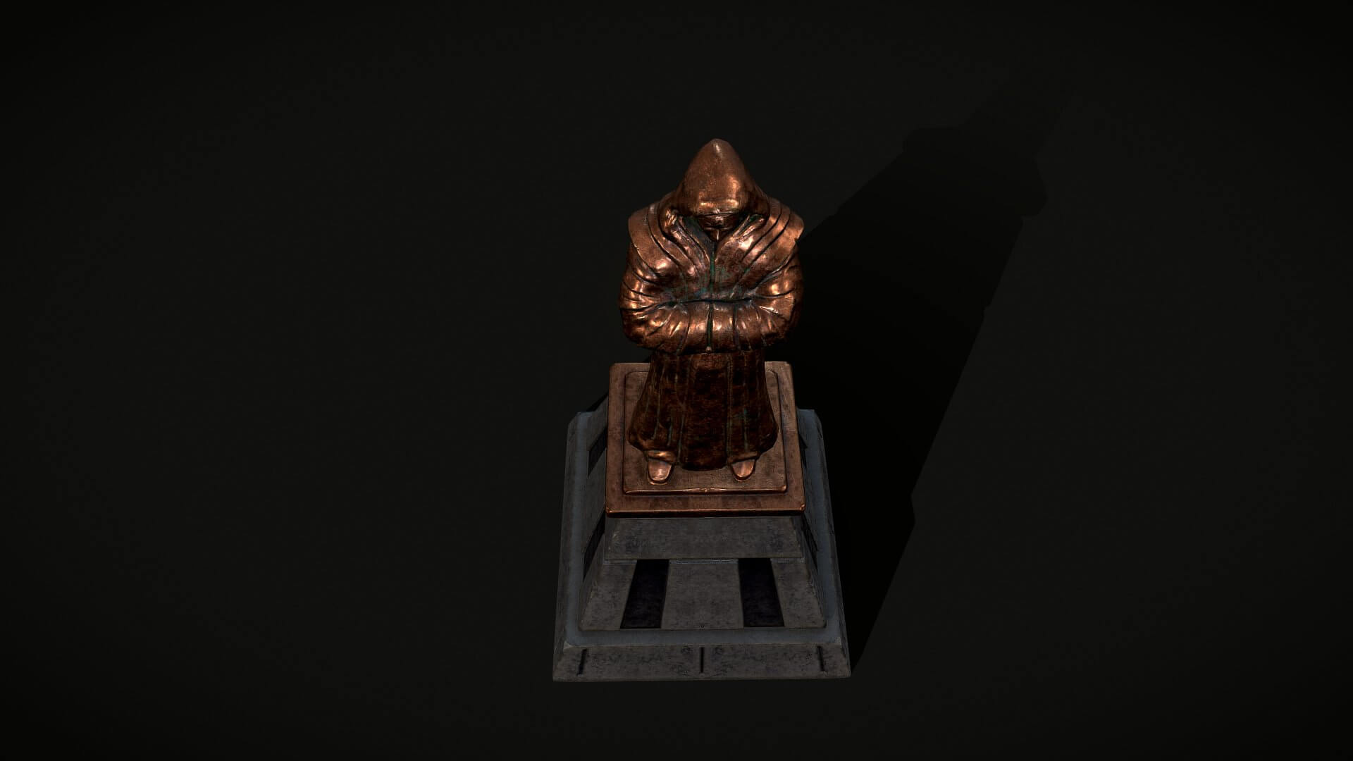 Star Wars Jedi Statue - 3D Model by Thomas_125