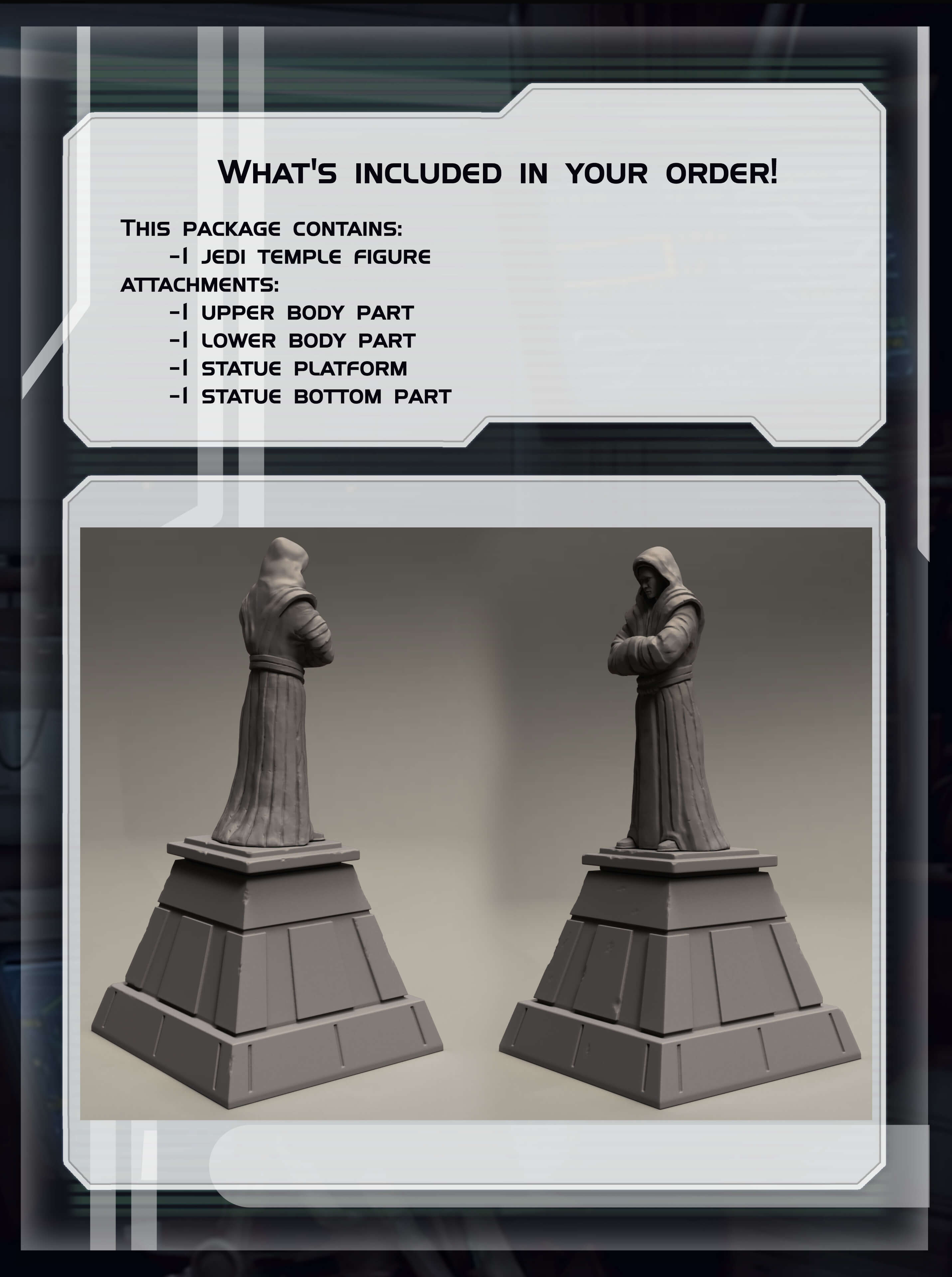 Star Wars Jedi Temple Statue - 3D Model by Thomas_125