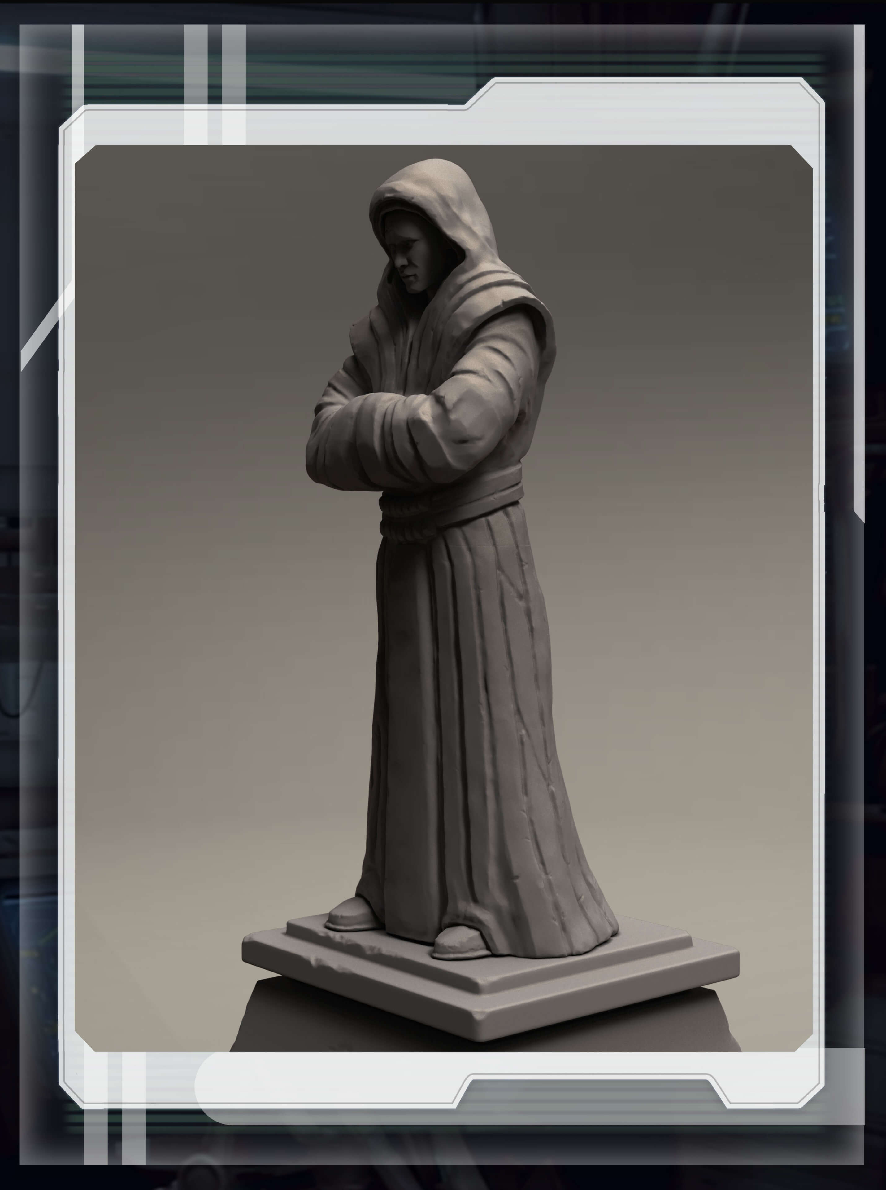Star Wars Jedi Temple Statue - 3D Model by Thomas_125