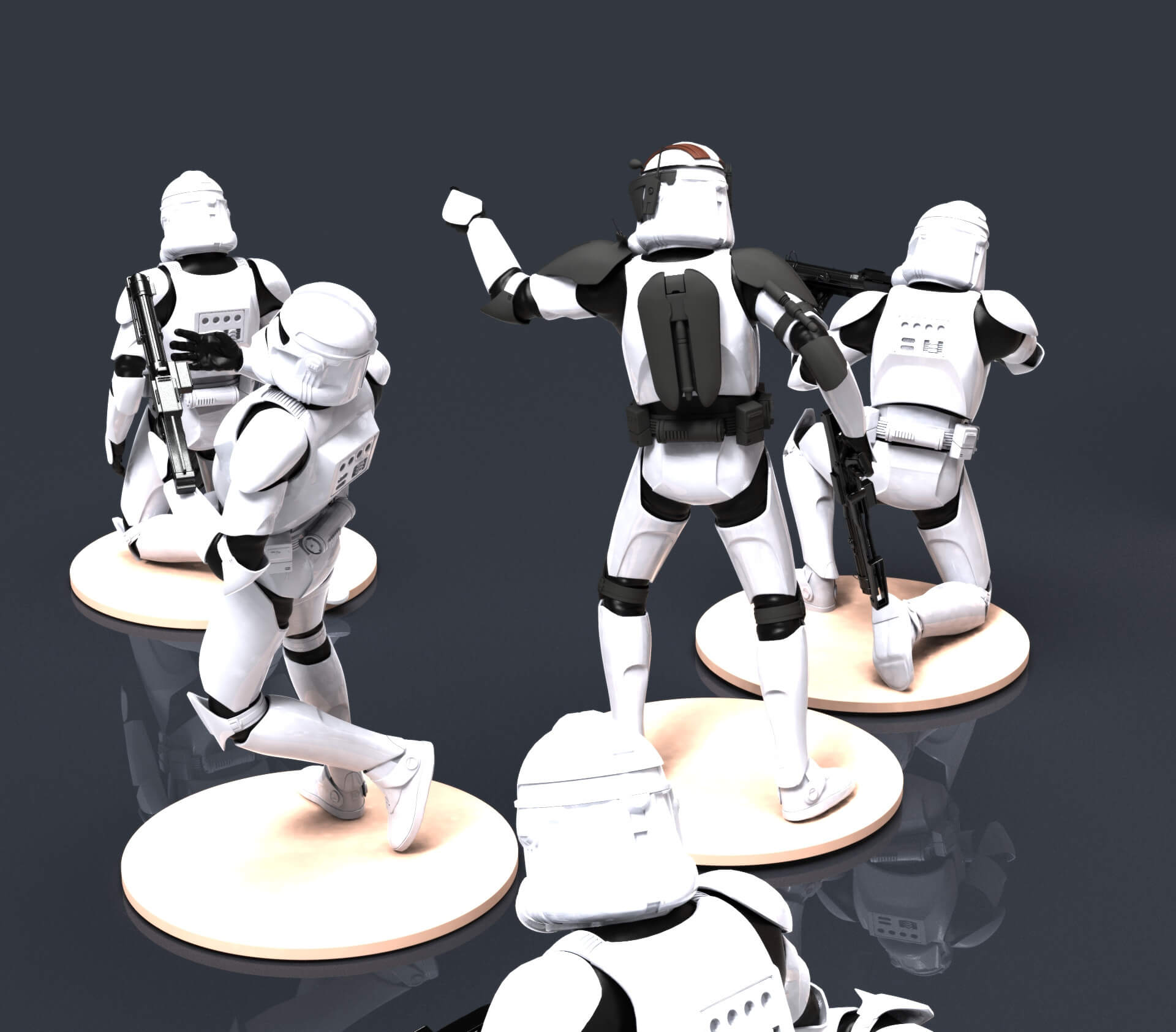 Star Wars 3D Printable Legion Clone Commander Cody by Thomas_125