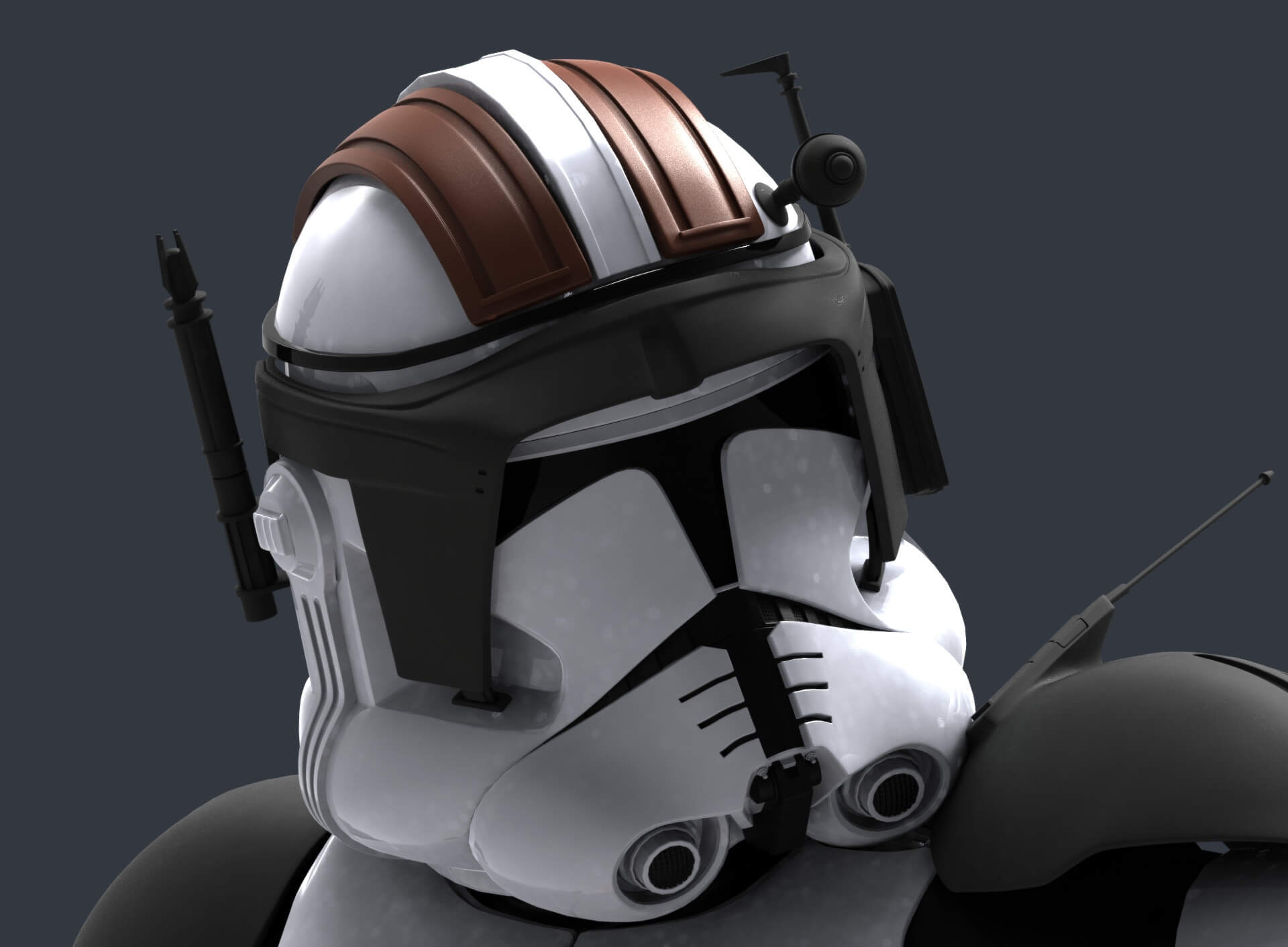 Star Wars 3D Printable Legion Clone Commander Cody by Thomas_125