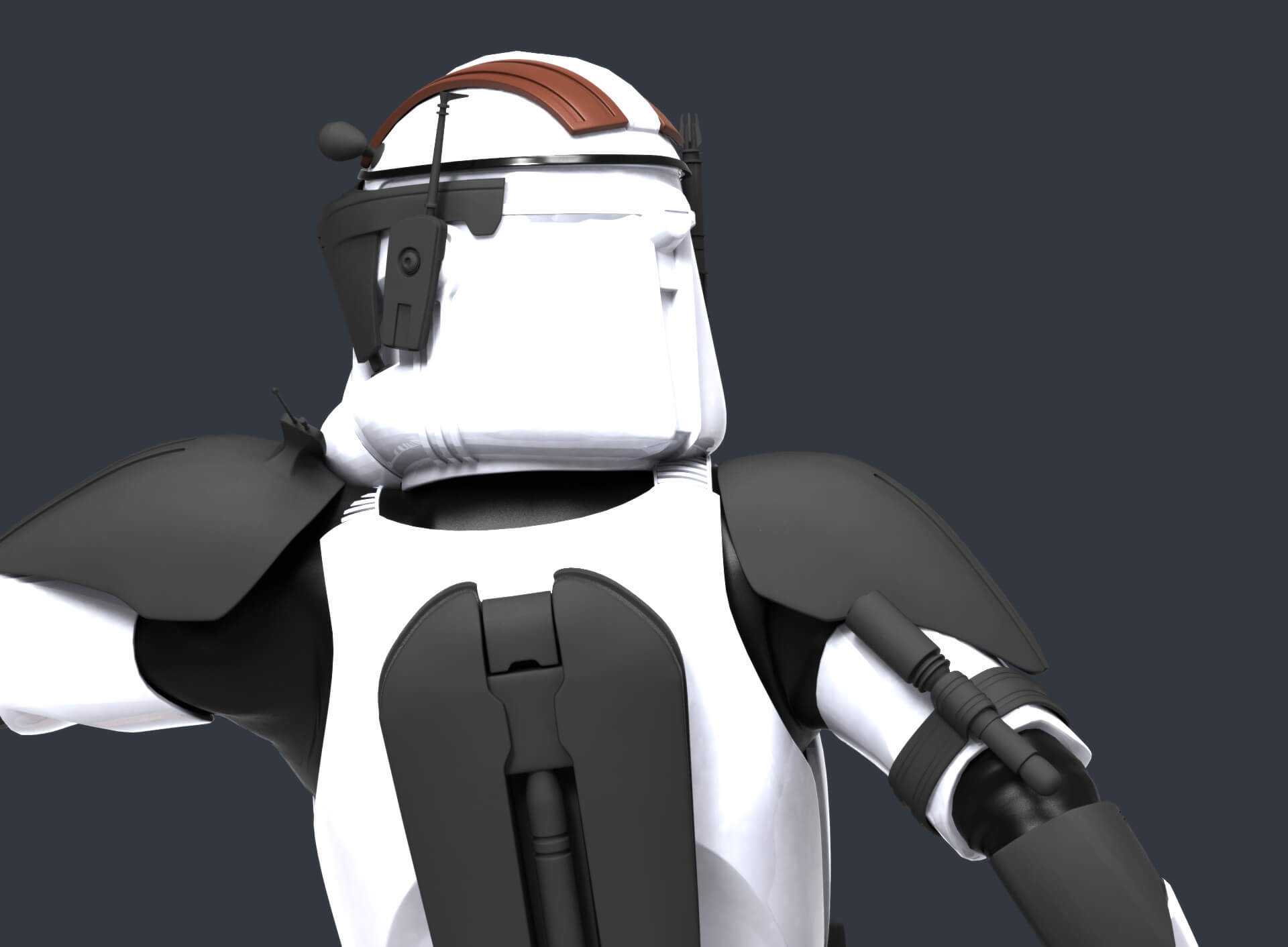 Star Wars 3D Printable Legion Clone Commander Cody by Thomas_125