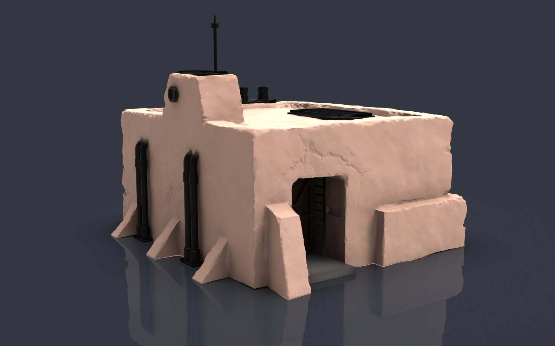 Star Wars Tatooine Buildings Legion - 3D Model by Thomas_125