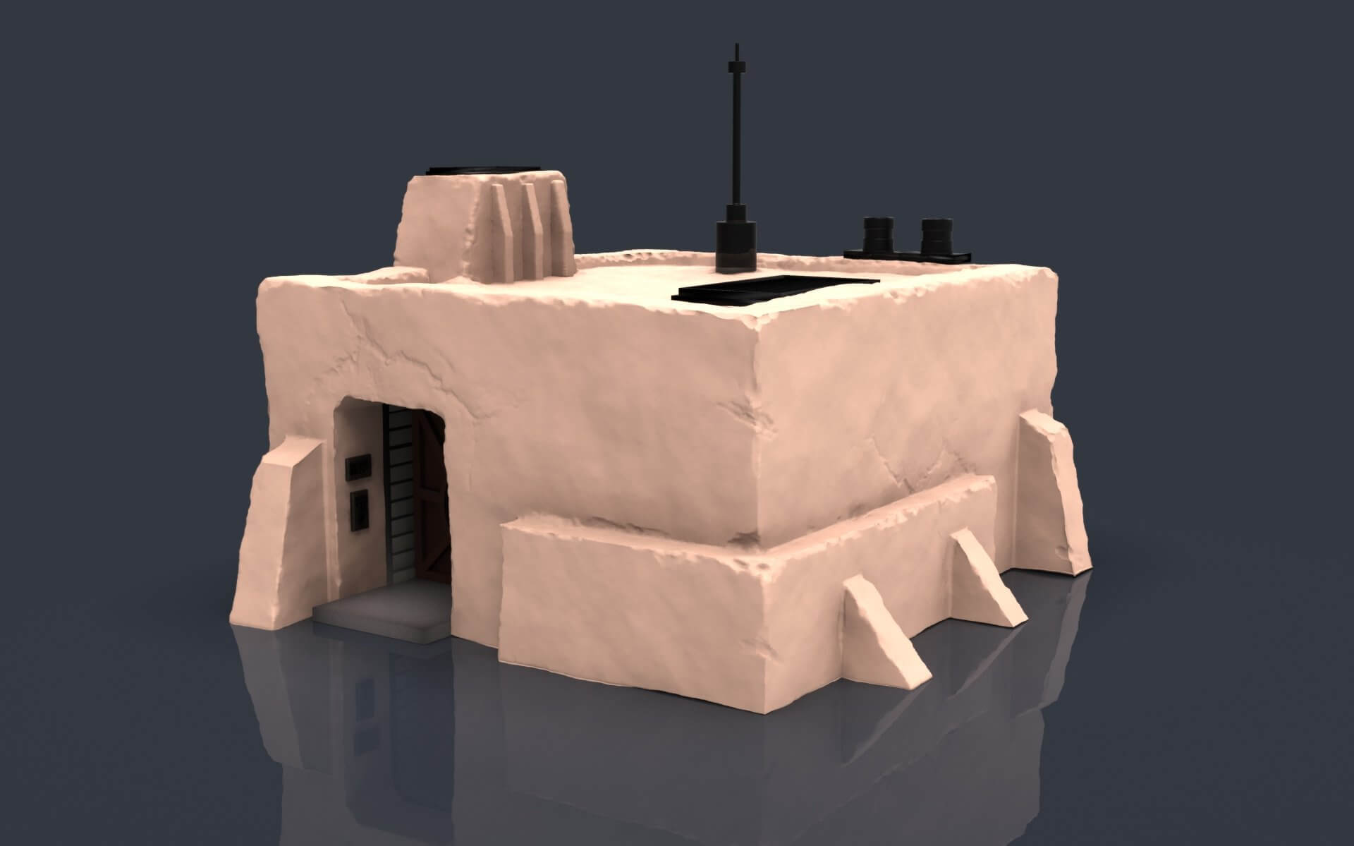 Star Wars Tatooine Buildings Legion - 3D Model by Thomas_125