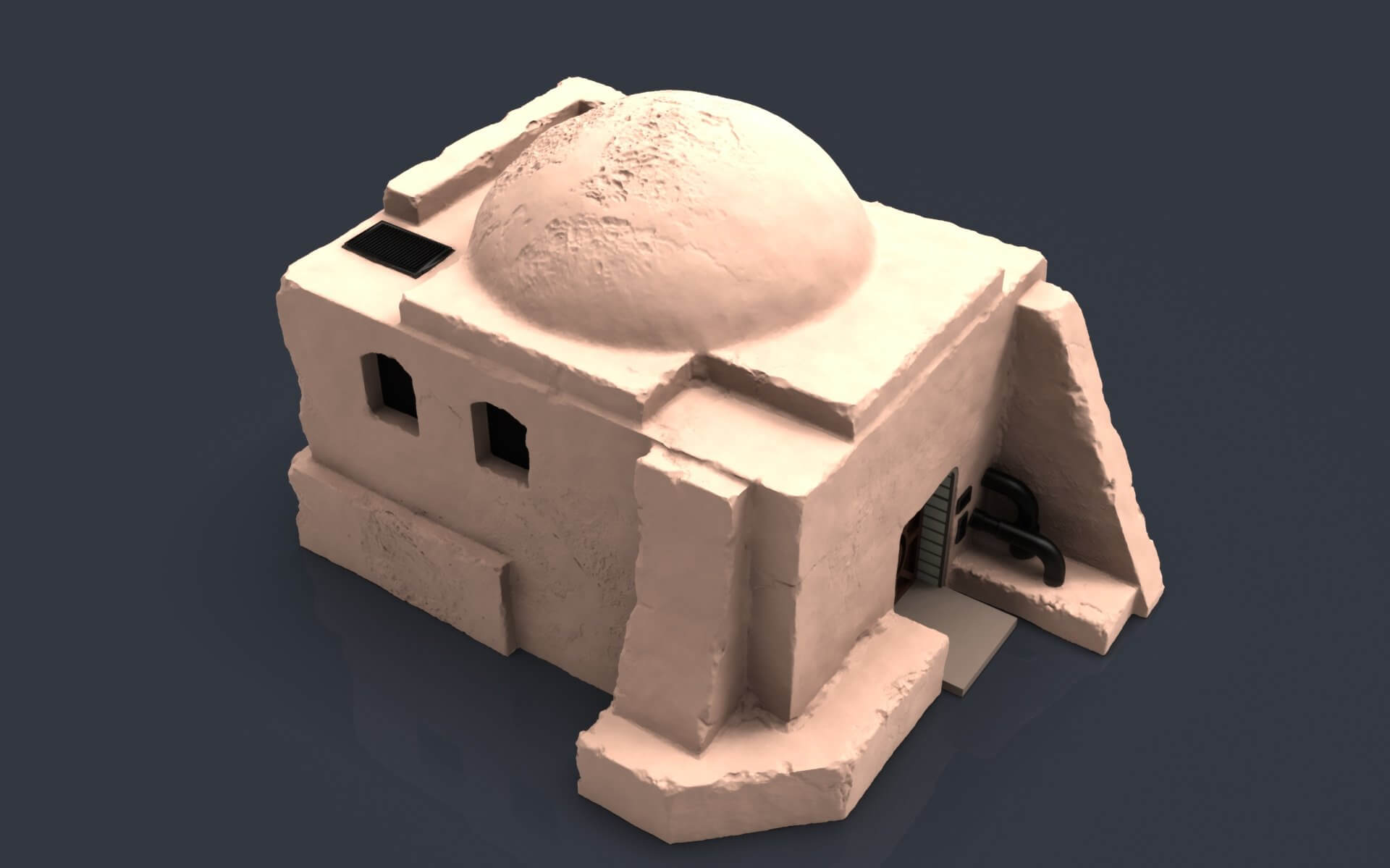 Star Wars Tatooine Buildings Legion - 3D Model by Thomas_125