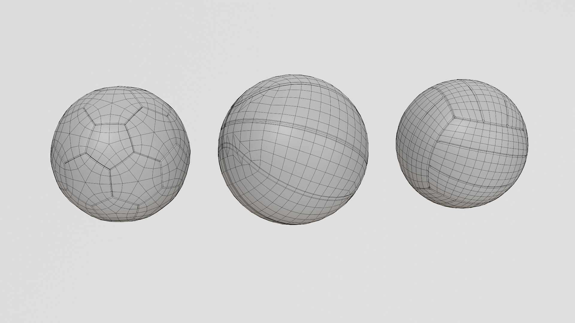 Balls and Net - 3D Model by threVerht