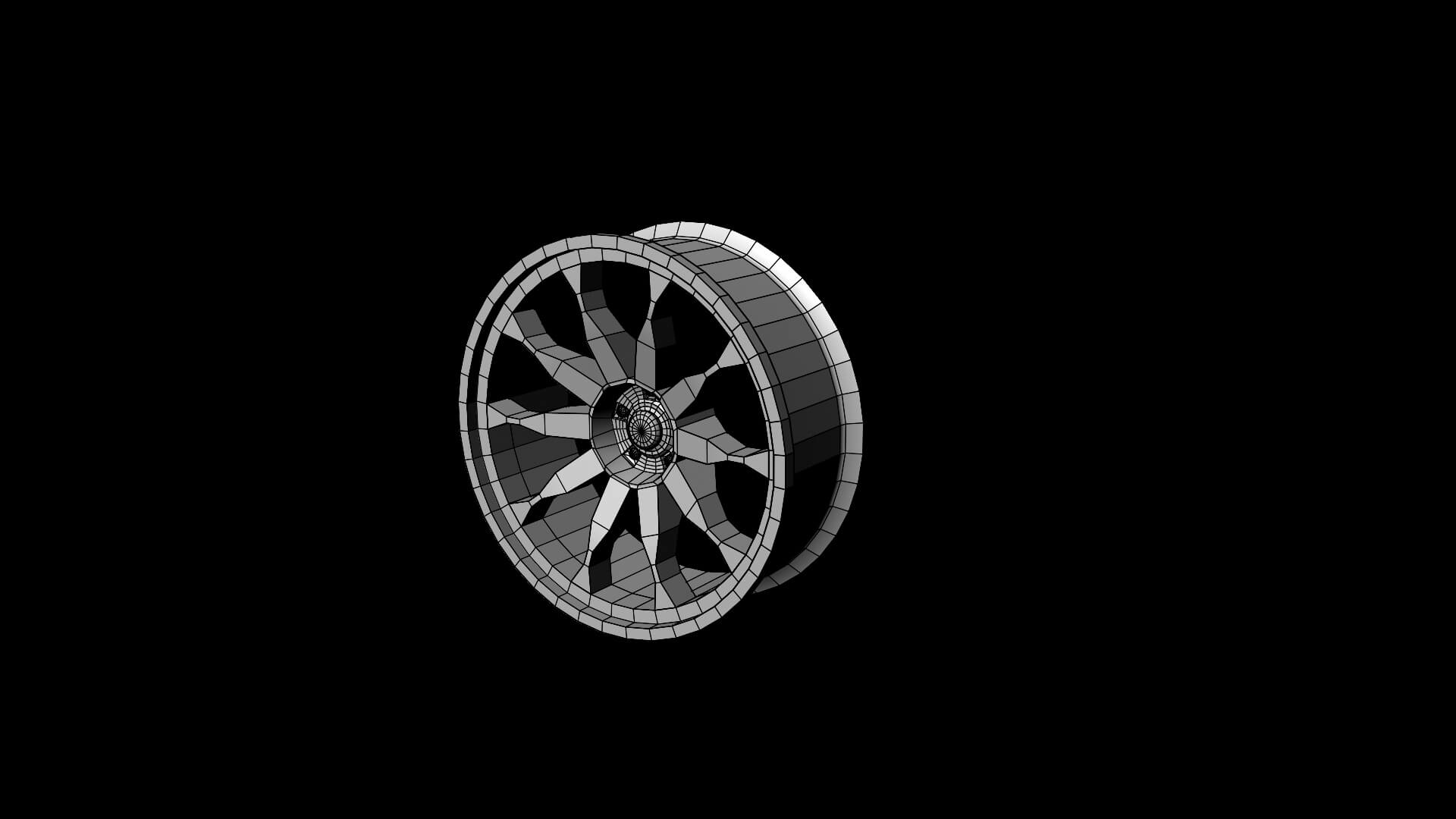 Wheel for Car - 3D Model by Tiana_Pokrov