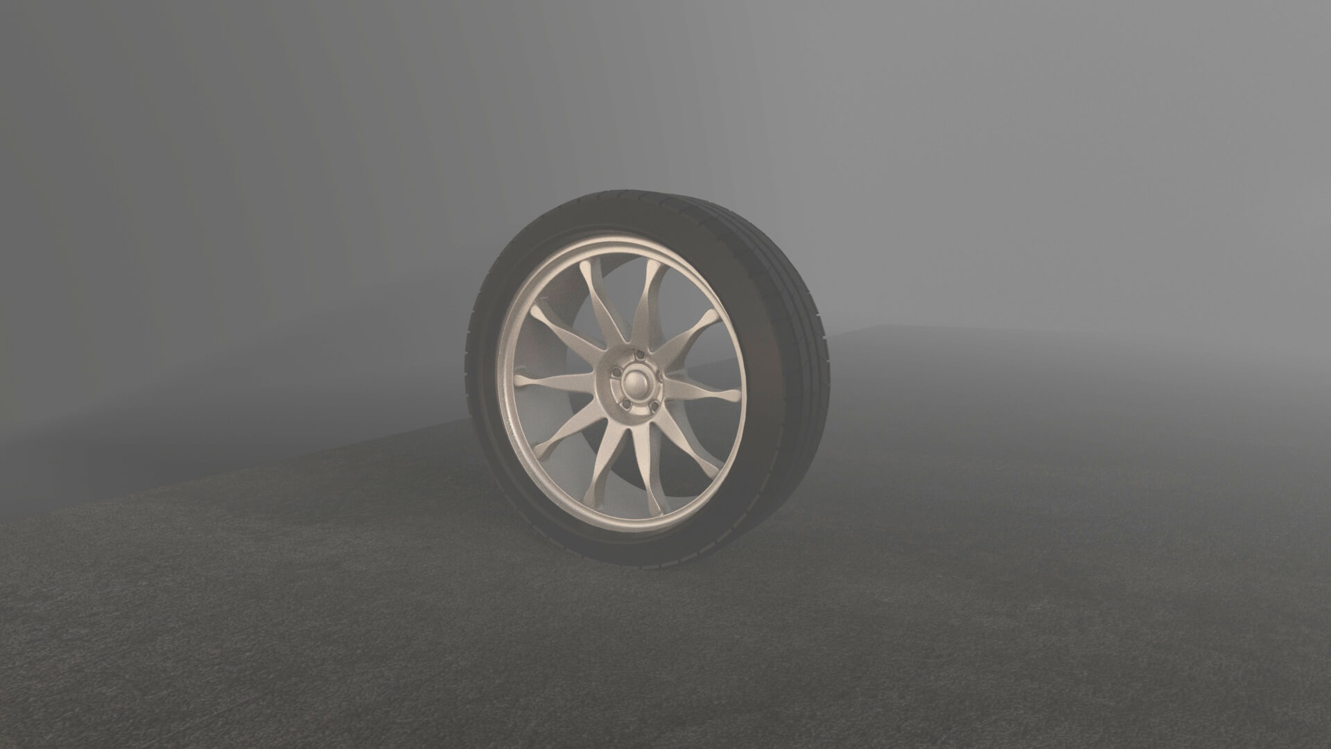 Wheel for Car - 3D Model by Tiana_Pokrov