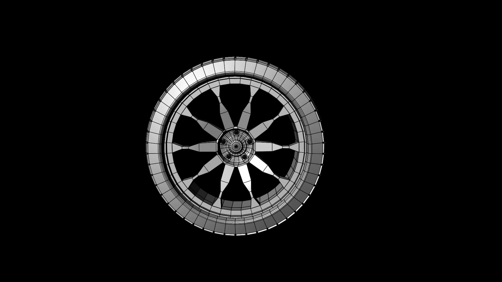 Wheel for Car - 3D Model by Tiana_Pokrov
