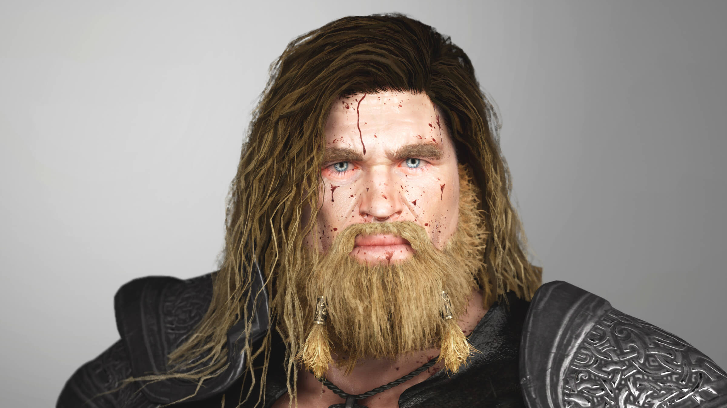 Bloodlust Thor (Shot A) 3D Render, Digital Art by tien_jian_fei