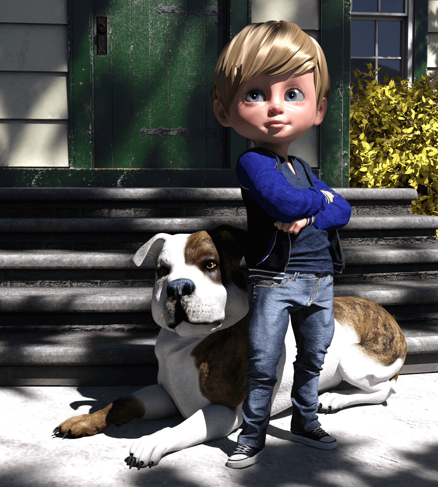 Neighborhood Watch 3D Render, Digital Art by tien_jian_fei