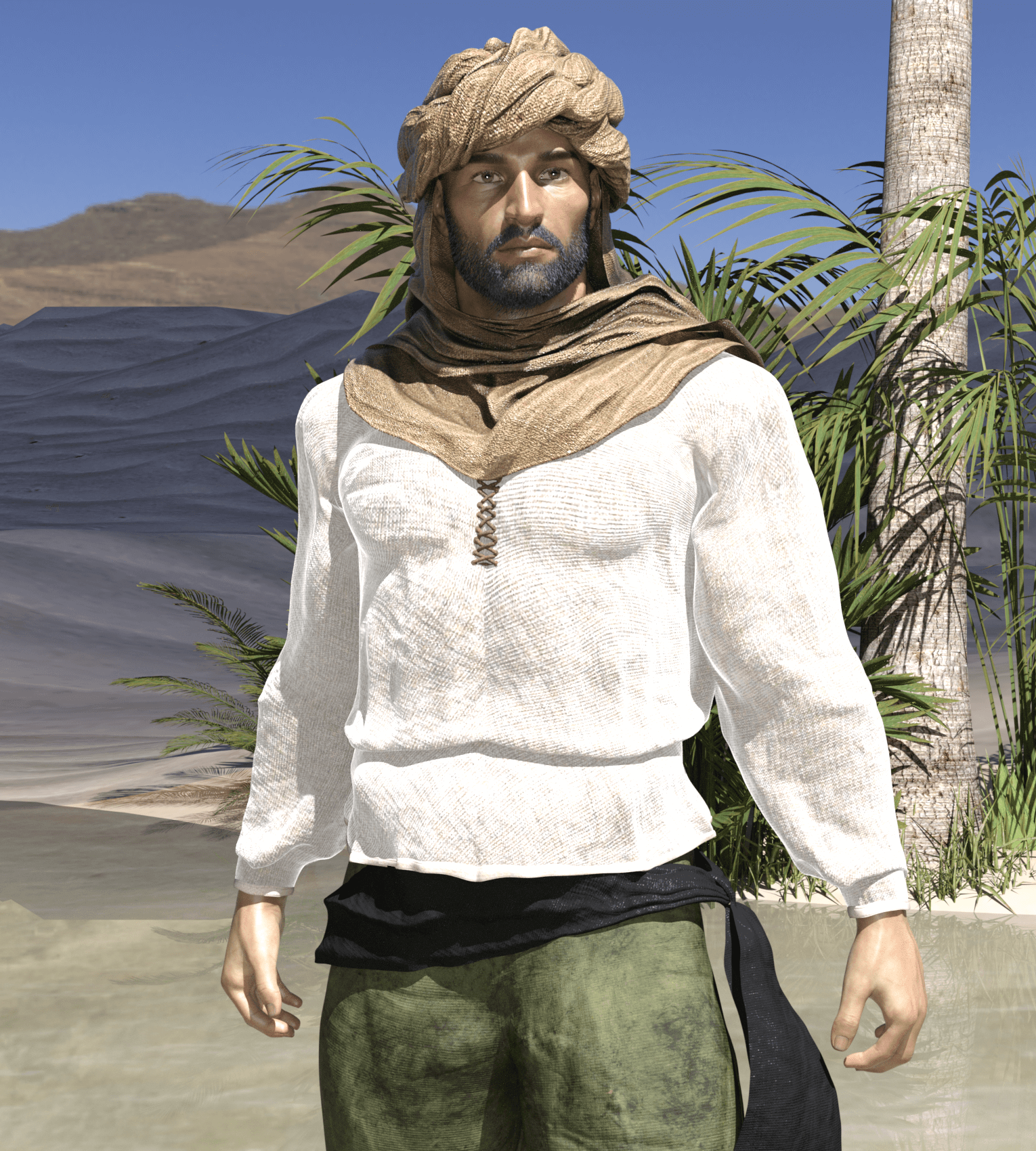 Ray Harryhausen Tribute - Captain Sinbad - 01A - WIP 3D Render