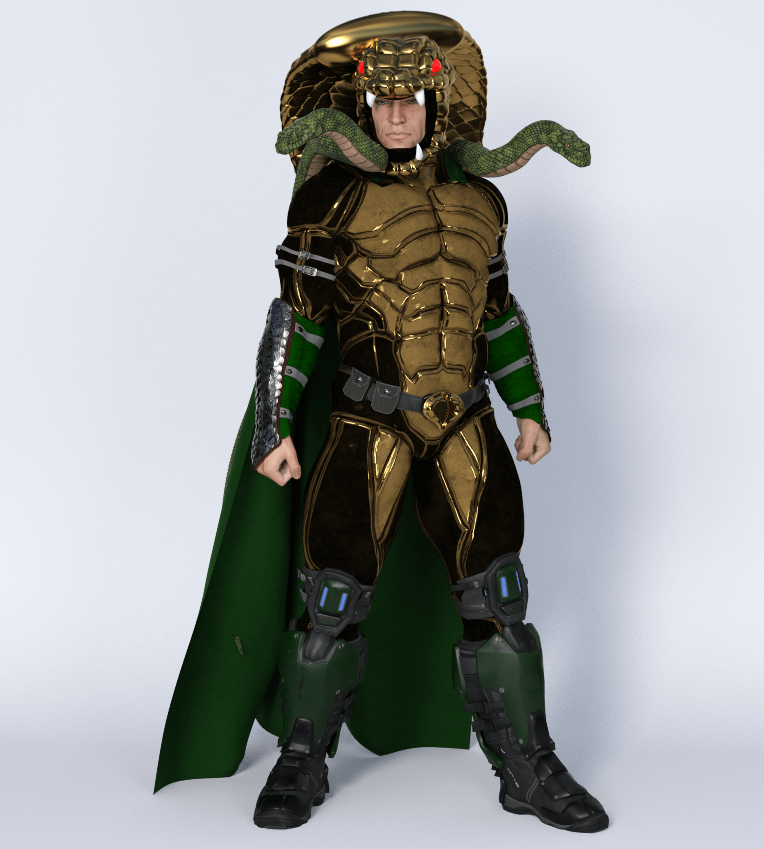 Serpentor - WIP - View C 3D Render, Digital Art by tien_jian_fei
