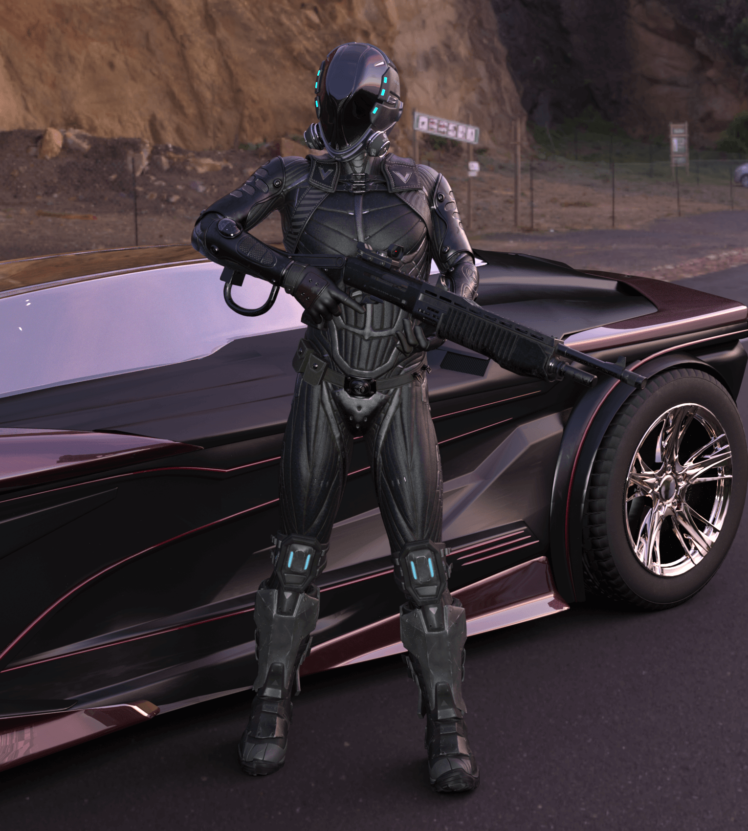 The Wraith - 01A - WIP 3D Render, Digital Art by tien_jian_fei