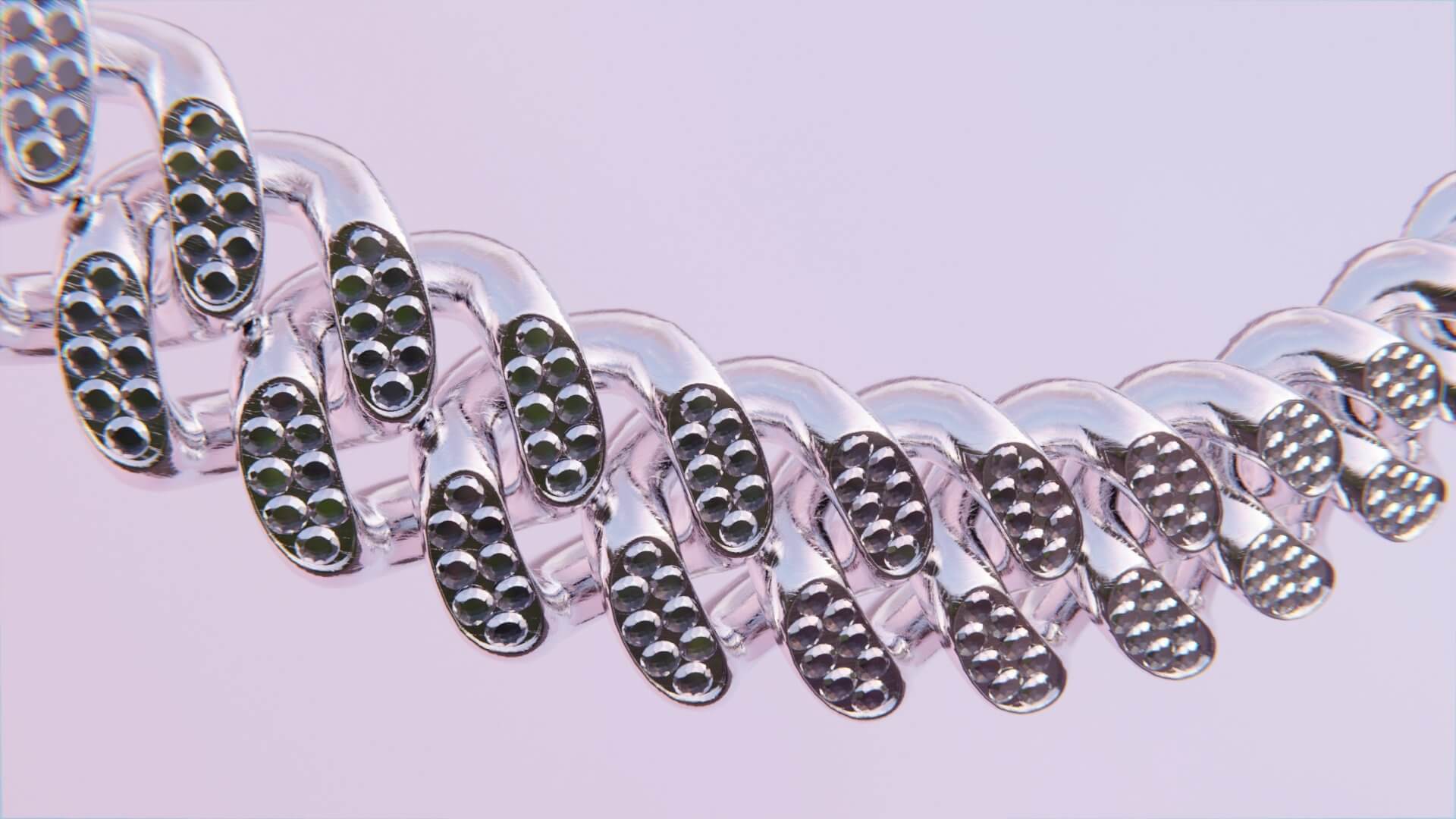 Diamond Link Chain - 3D Model by tikosgames