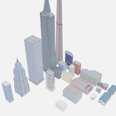 Ultra City Building Pack - 3D Model by tikosgames