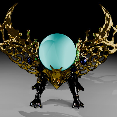 The Moon Wolf - Free 3D Model by tima9544