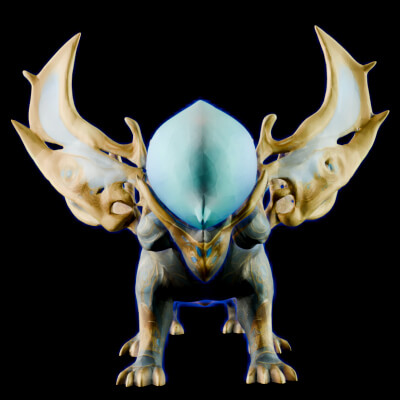 The Moon Wolf - The Guardian Free 3D Model by tima9544