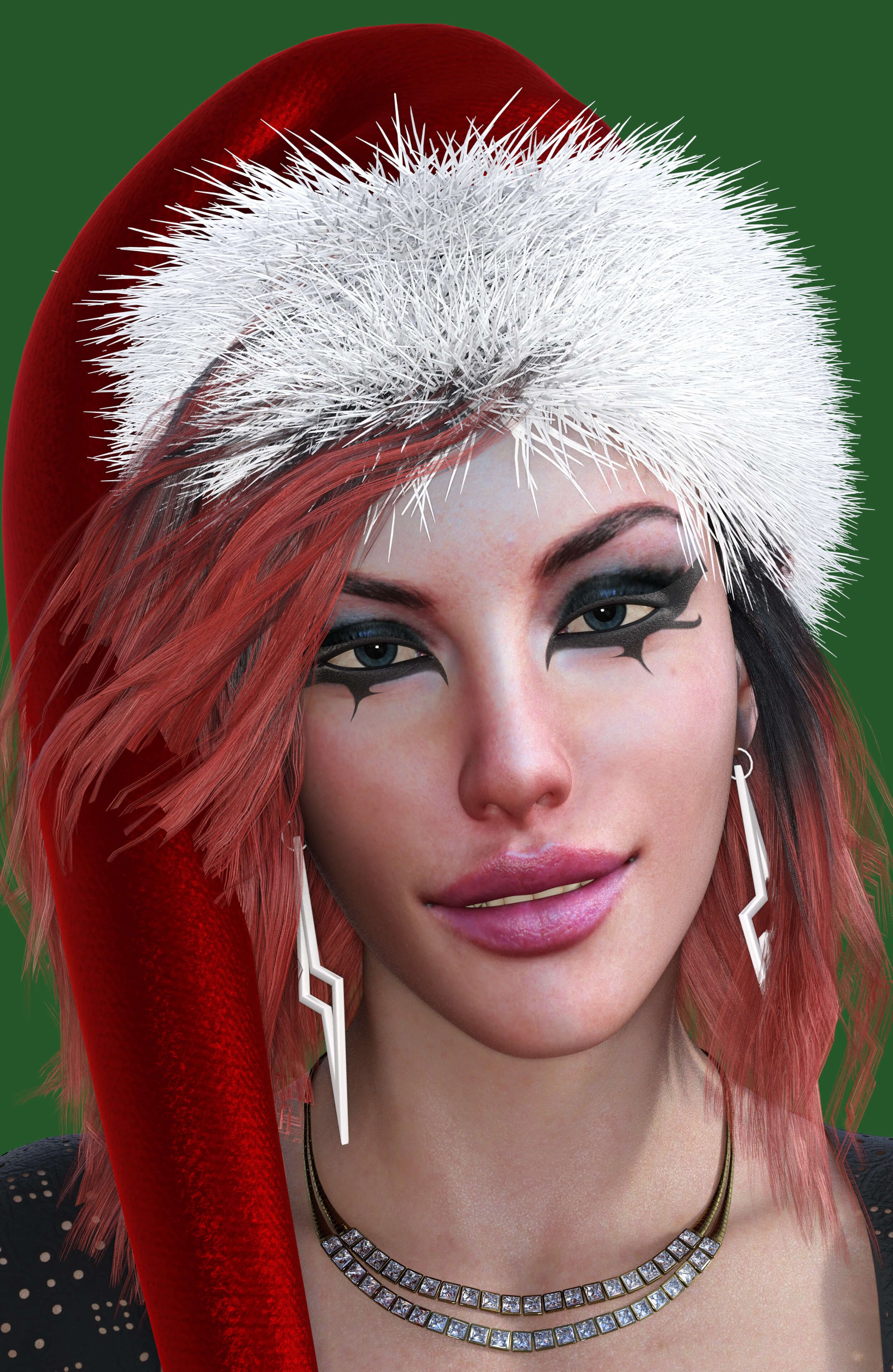 Christmas Smile 3D Render, Digital Art by Timbermen777