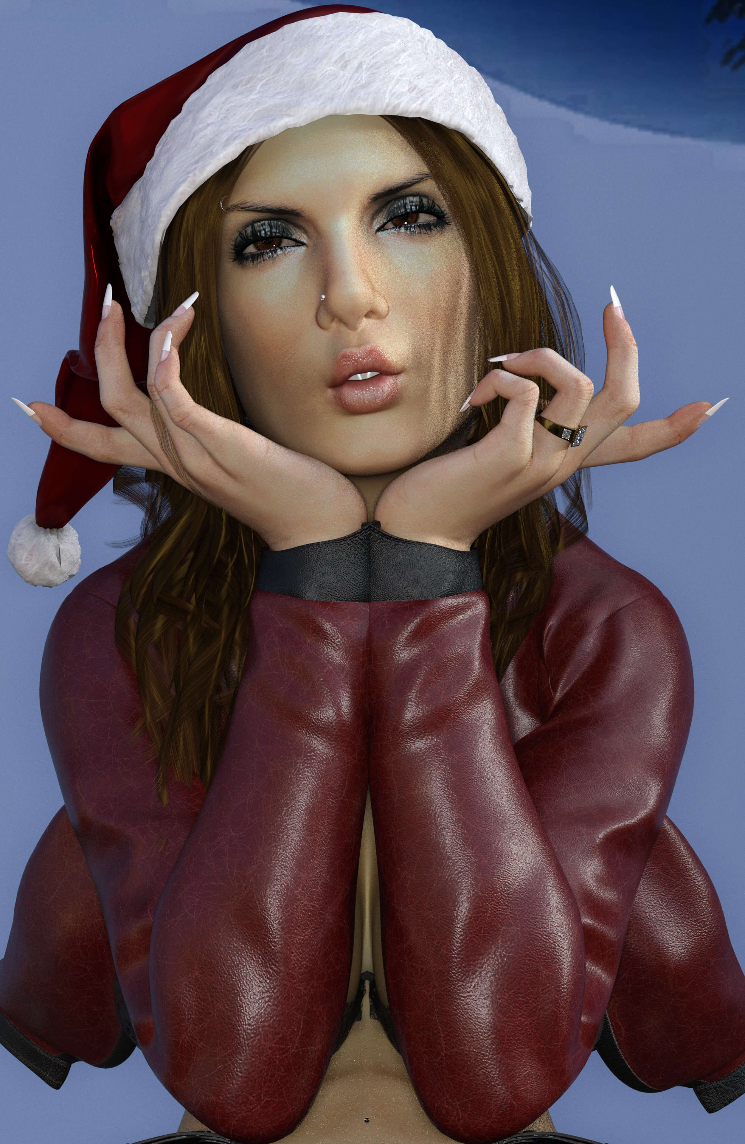 Winter Kiss 3D Render, Digital Art by Timbermen777