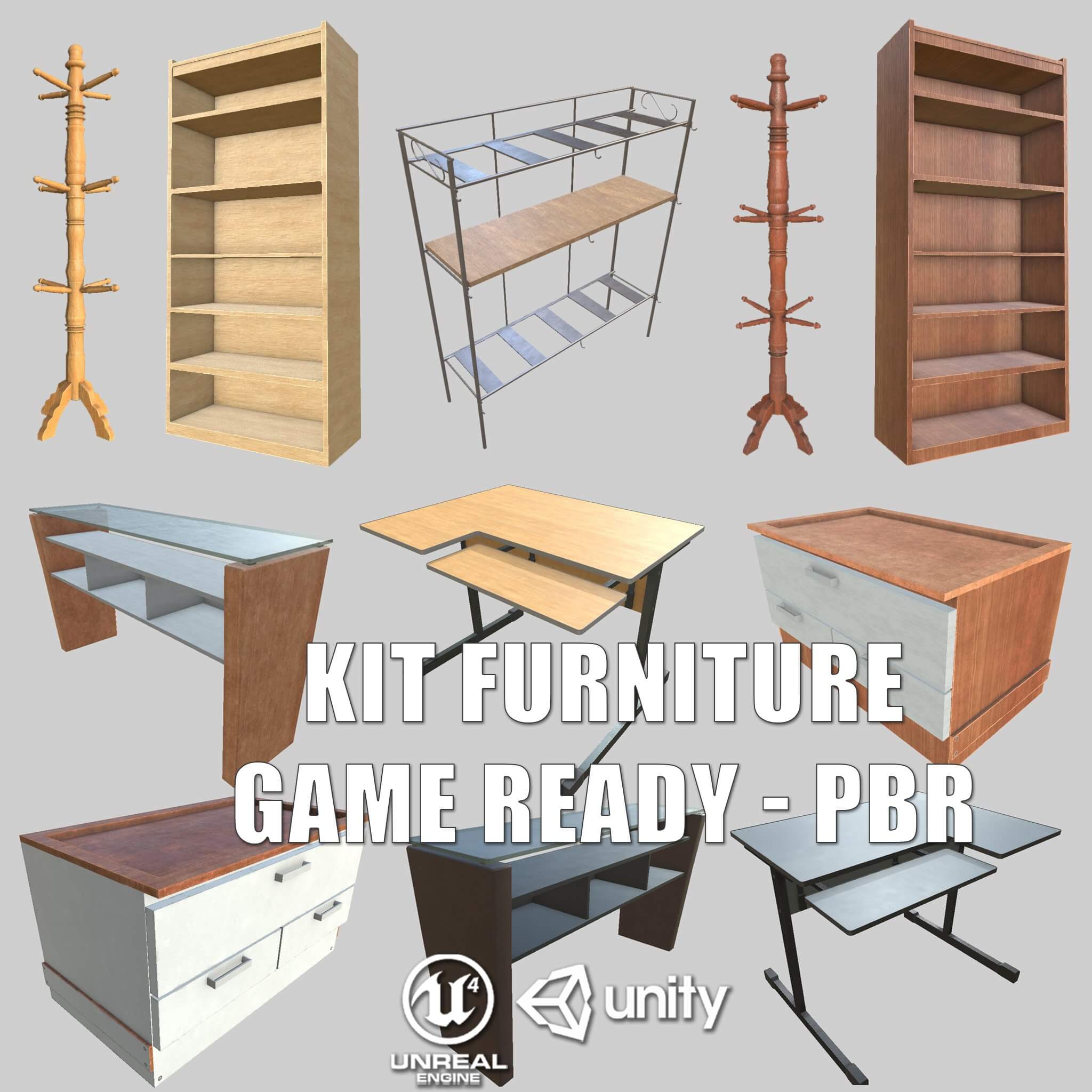 Kit Furniture - 3D Model by TimberTinker
