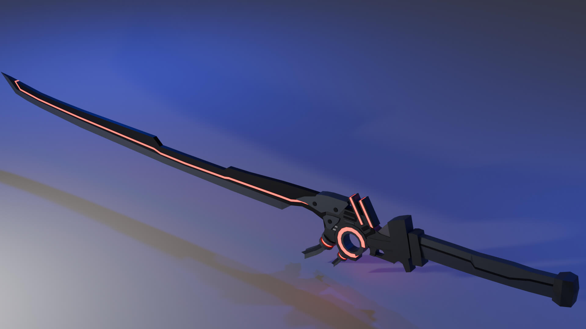 Tech Katana (3 Styles) - 3D Model by timejumps