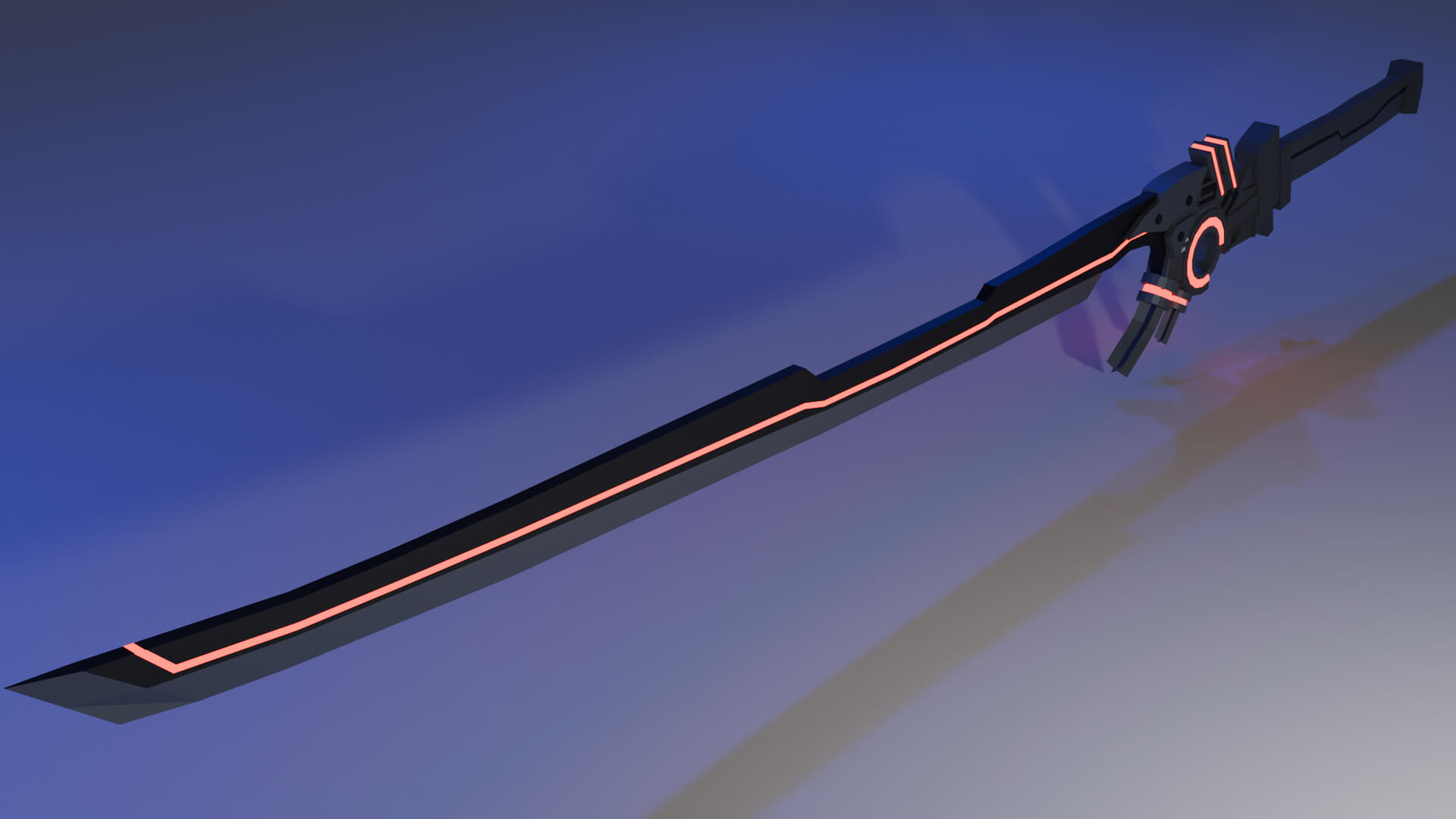 Tech Katana (3 Styles) - 3D Model by timejumps