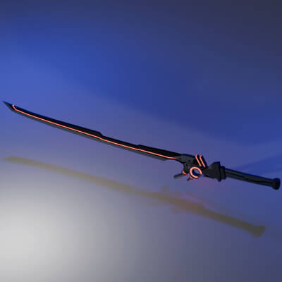 Tech Katana (3 Styles) - 3D Model by timejumps