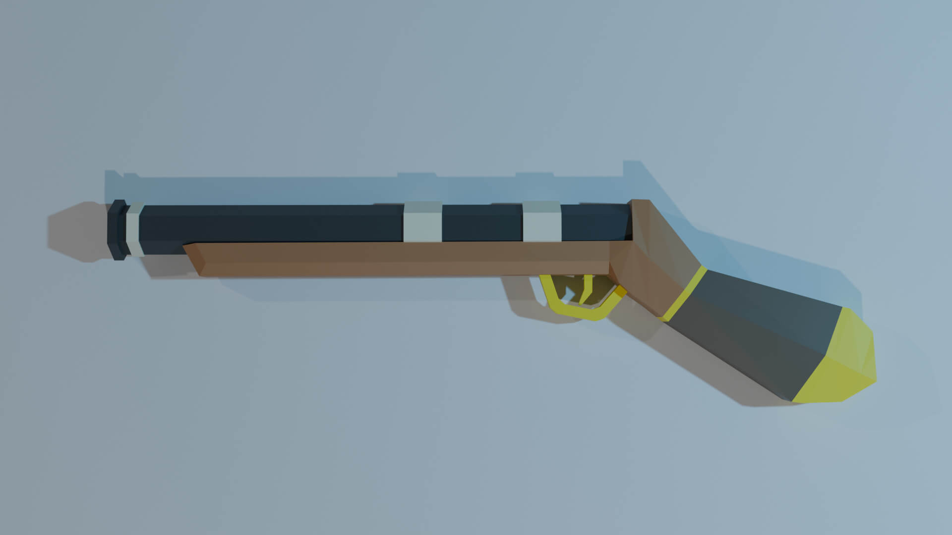 Low Poly Musket - Free 3D Model by timejumps