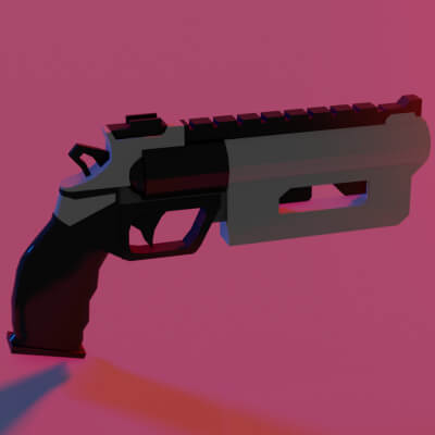 Tech Revolver - 3D Model by timejumps