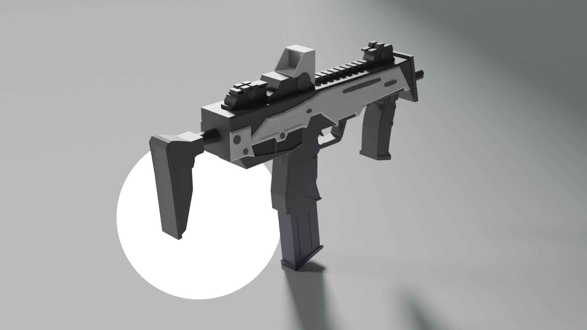 Tech Submachine Gun (MP7) - 3D Model by timejumps