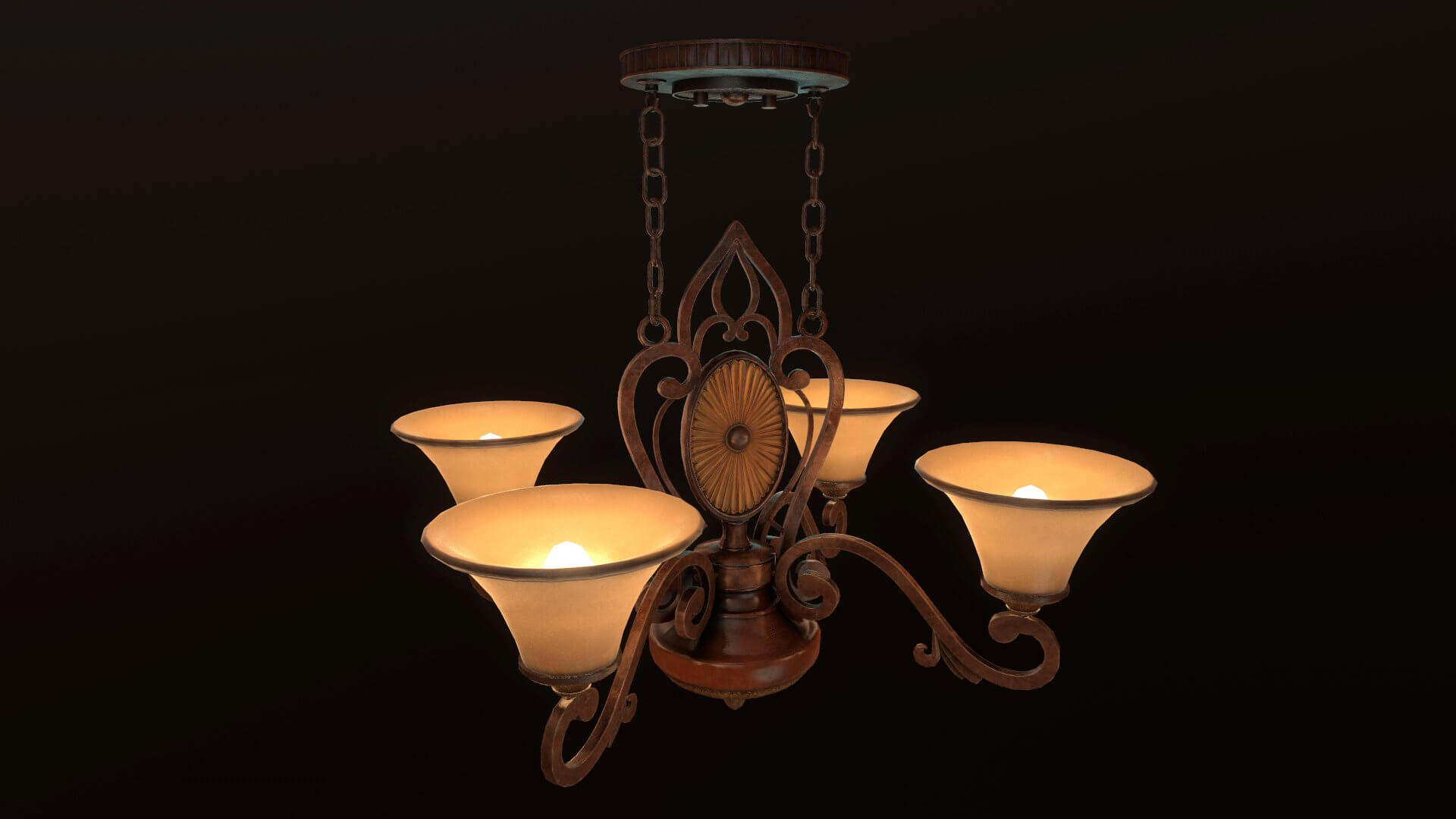 Ceiling Lamp - PBR 3D Model by TimH