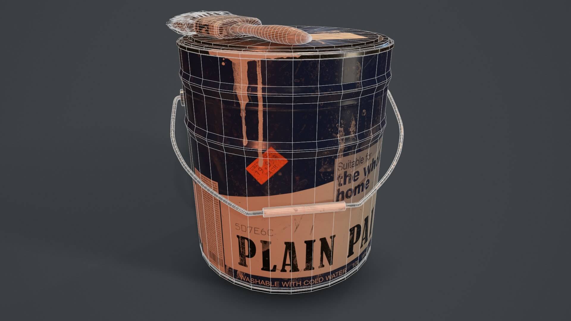Paint Bucket - 3D Model by TimH
