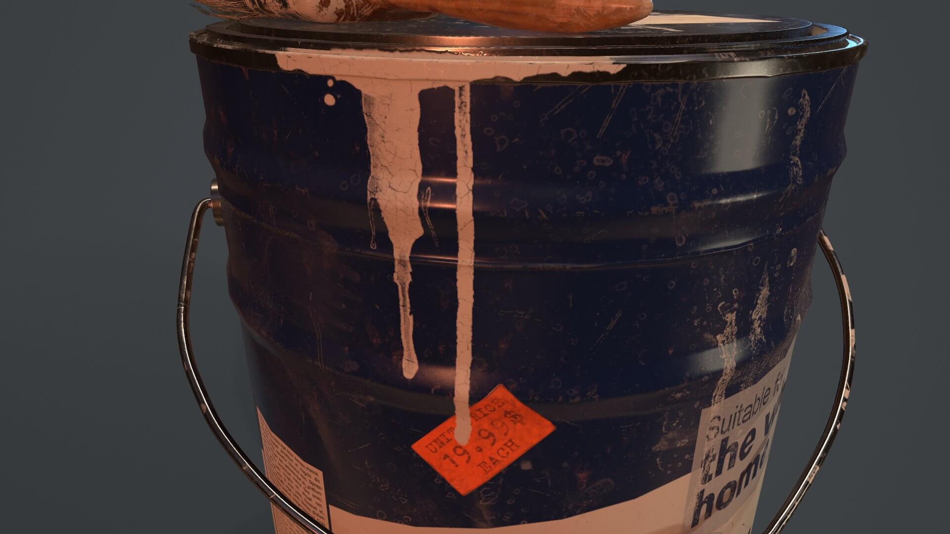 Paint Bucket - 3D Model by TimH