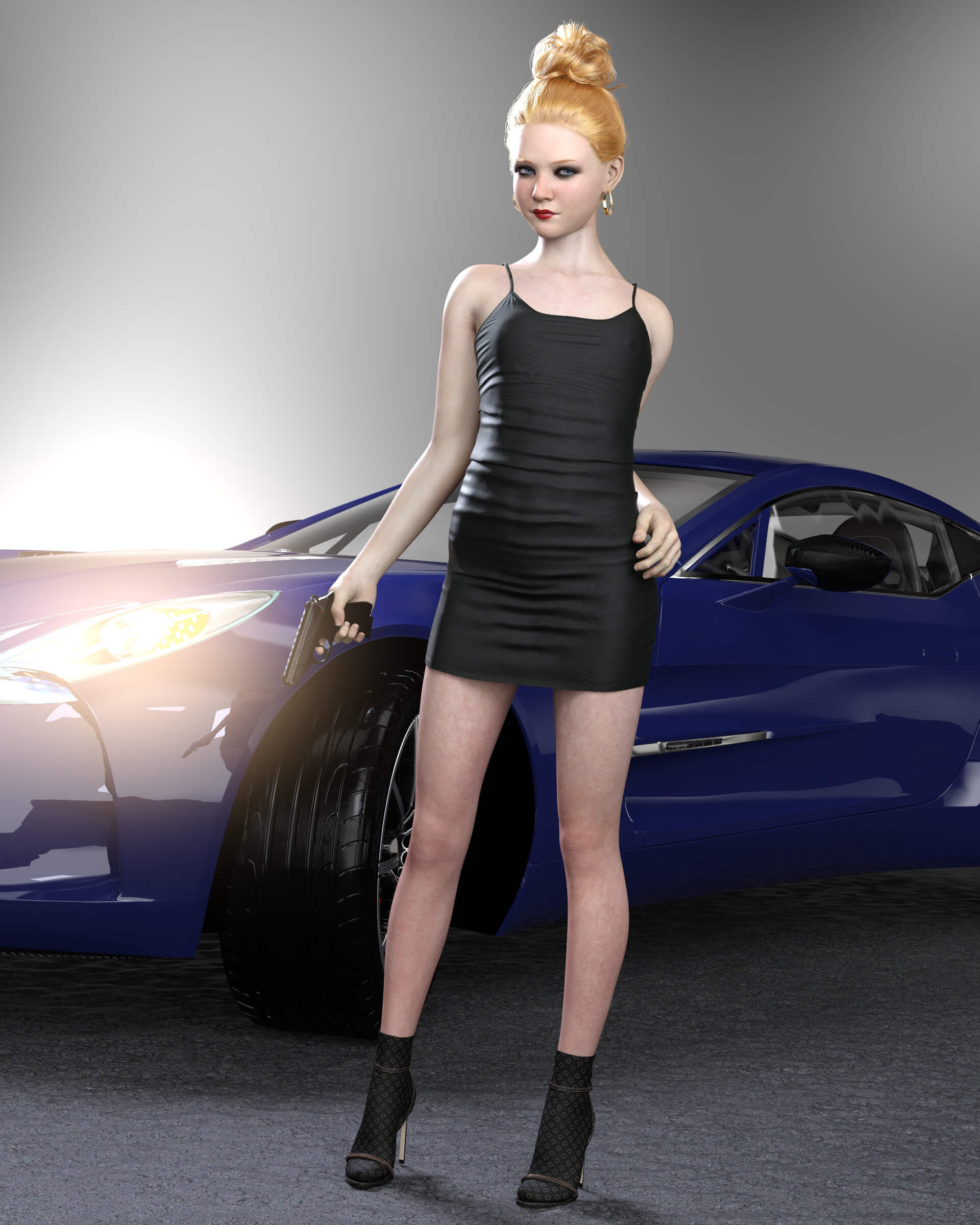 A View to a Kill 3D Render, Digital Art by timnaas