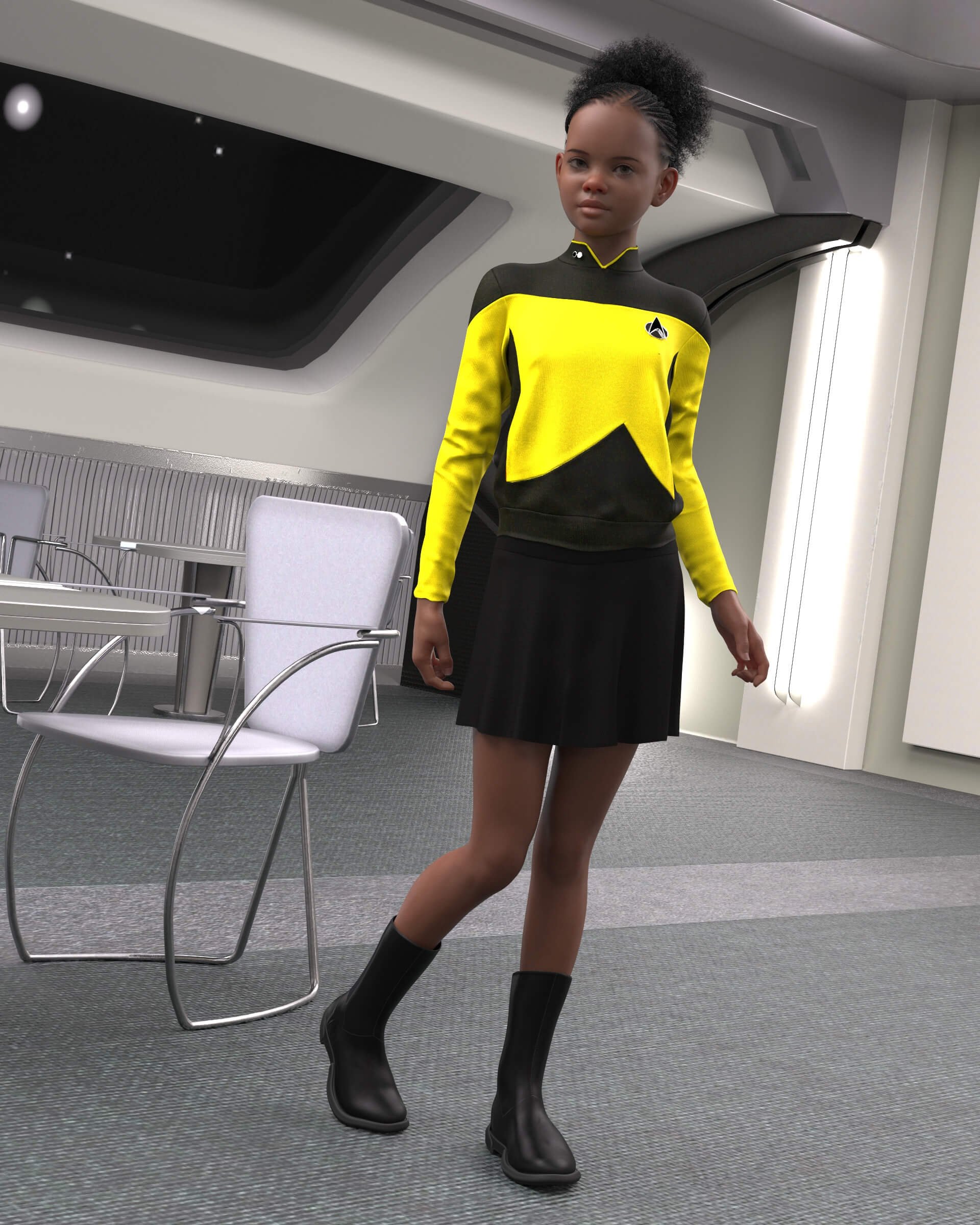 Engineering Jr Cadet 2nd Year Amari Jacobs 3D Render by timnaas