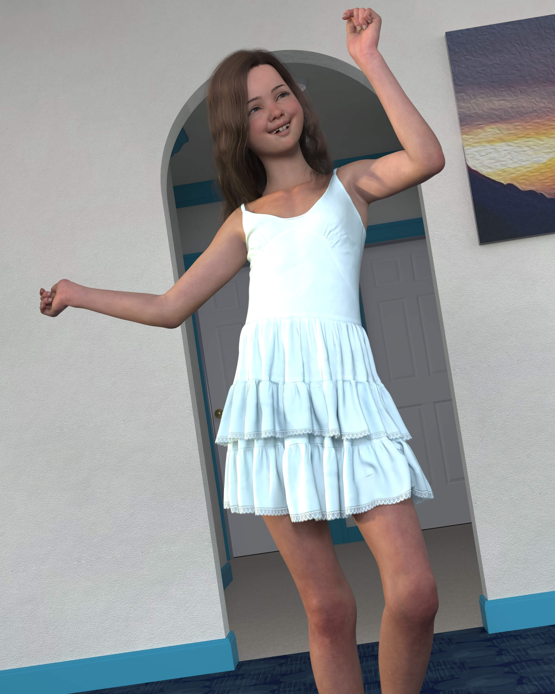 Mandy 3D Render, Digital Art by timnaas