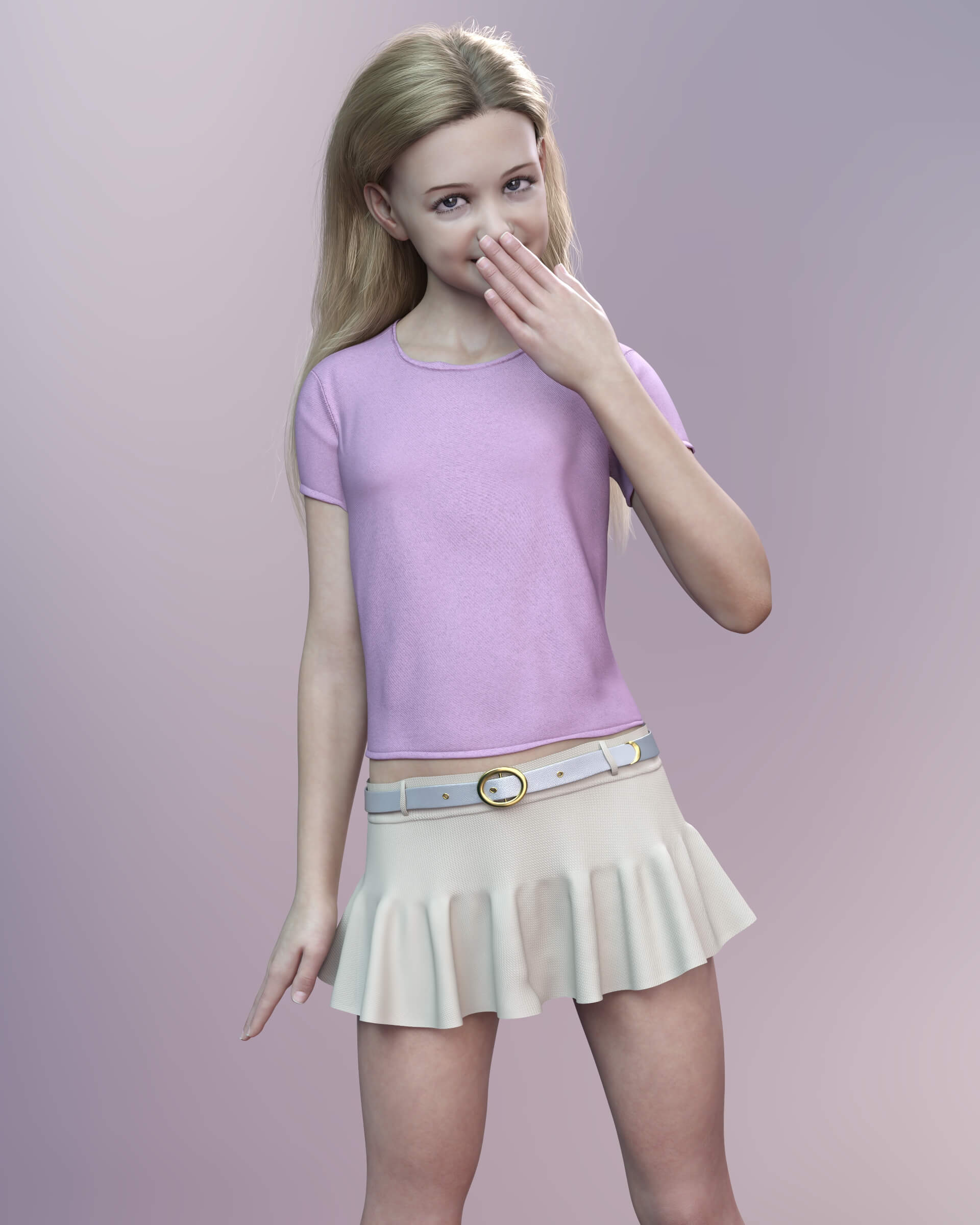 Ms Ashley 3D Render, Digital Art by timnaas