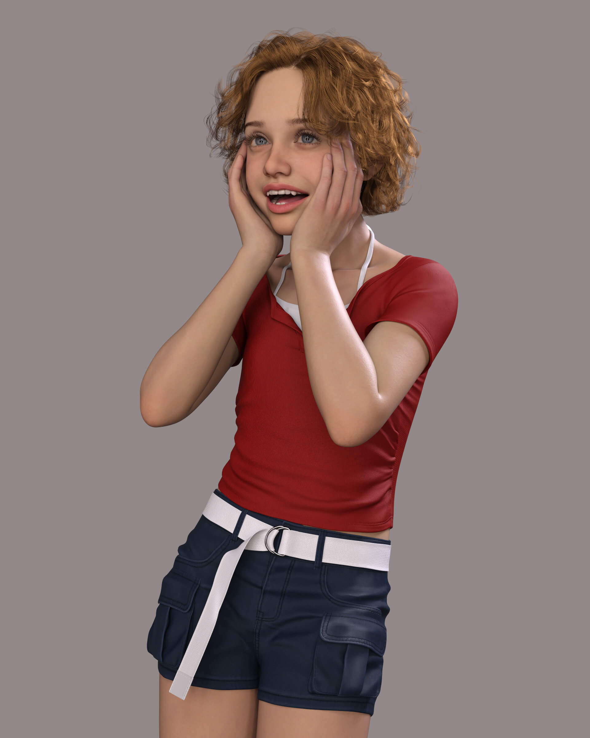 Ms Trudy 3D Render, Digital Art by timnaas