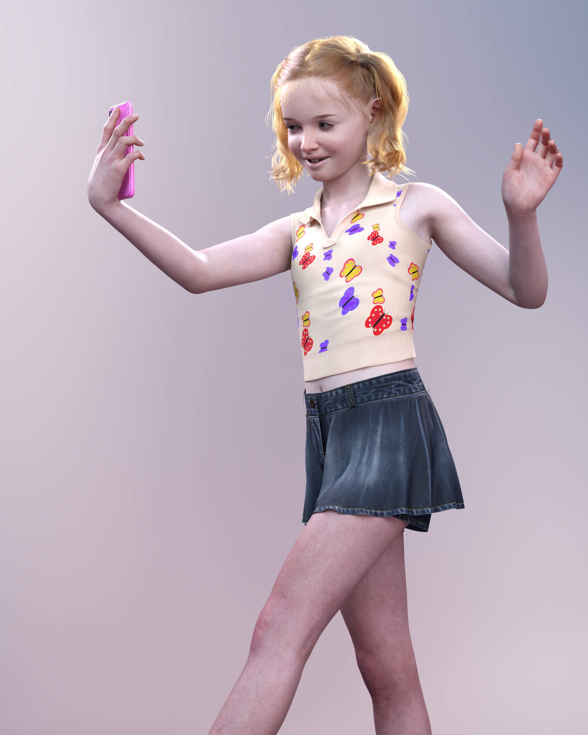 Still Goofing Off 3D Render, Digital Art by timnaas