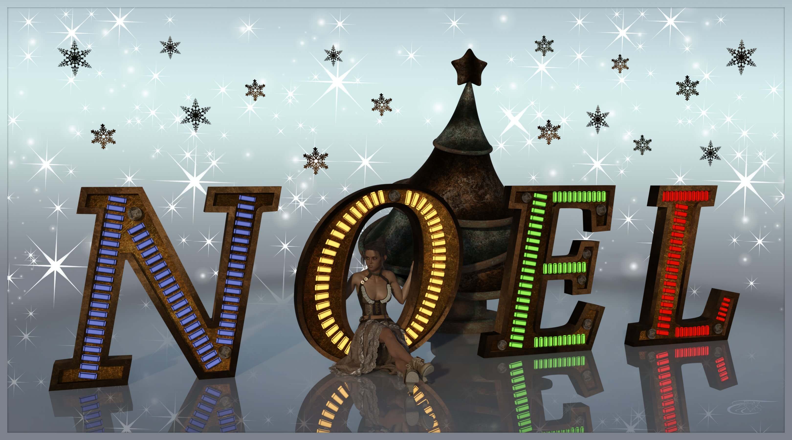 Noel 2020 3D Render, Digital Art by tinasbastelstube