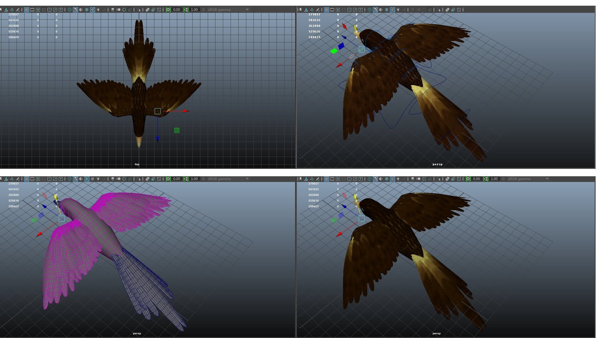 Cartoon Bird - 3D Model by tingting