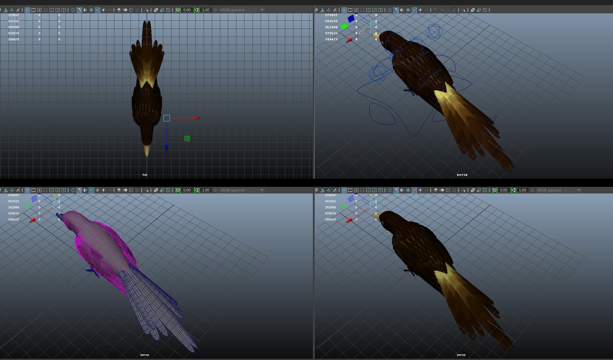Cartoon Bird - 3D Model by tingting