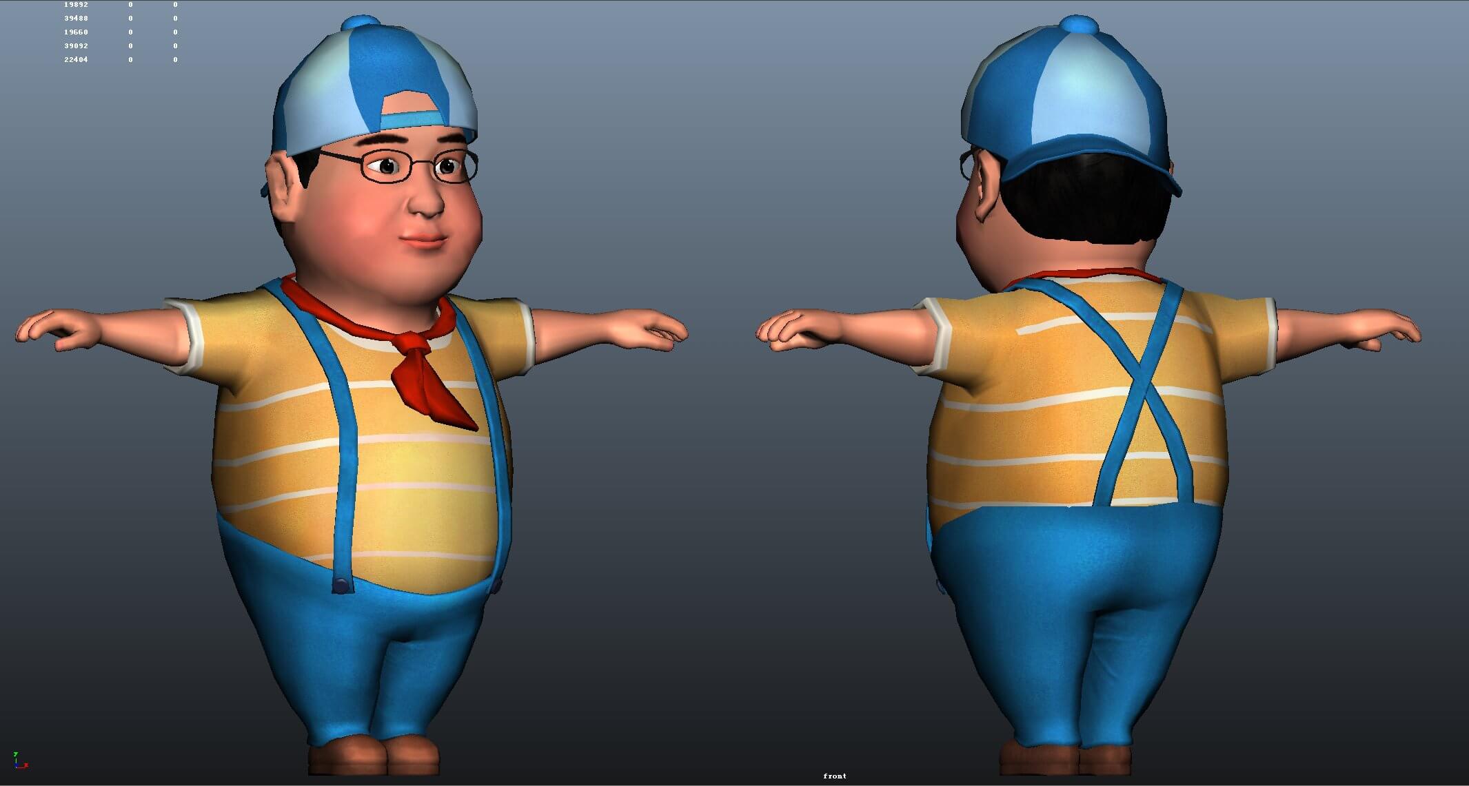 Cartoon Boy - 3D Model by tingting