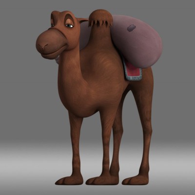 Cartoon Camel - 3D Model by tingting