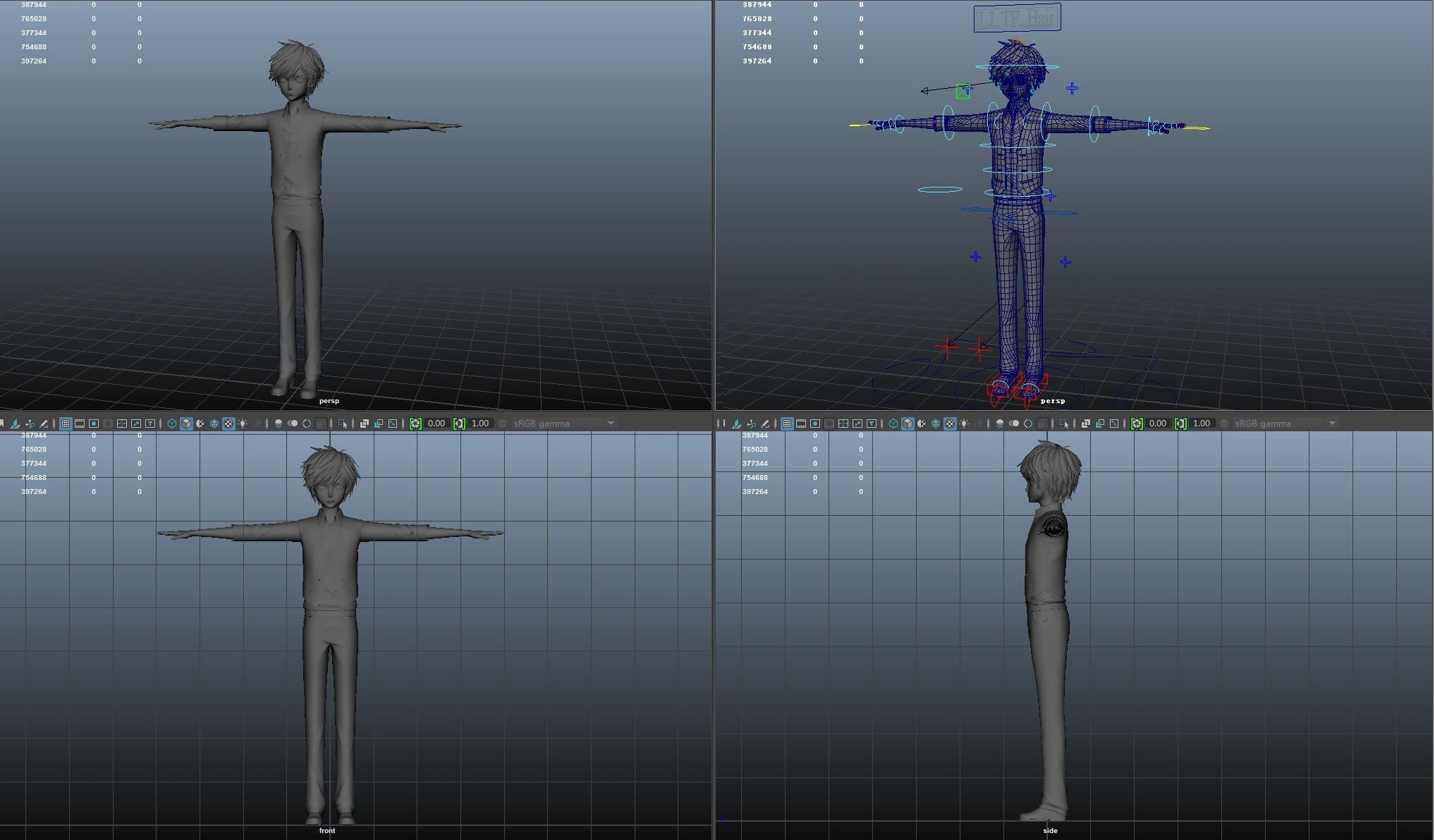 Cartoon Child Man - 3D Model by tingting