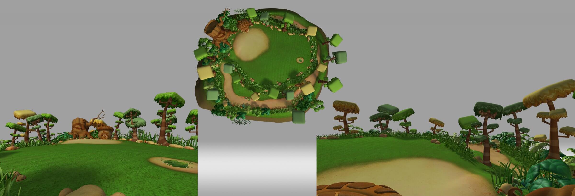 Cartoon Forest - 3D Model by tingting