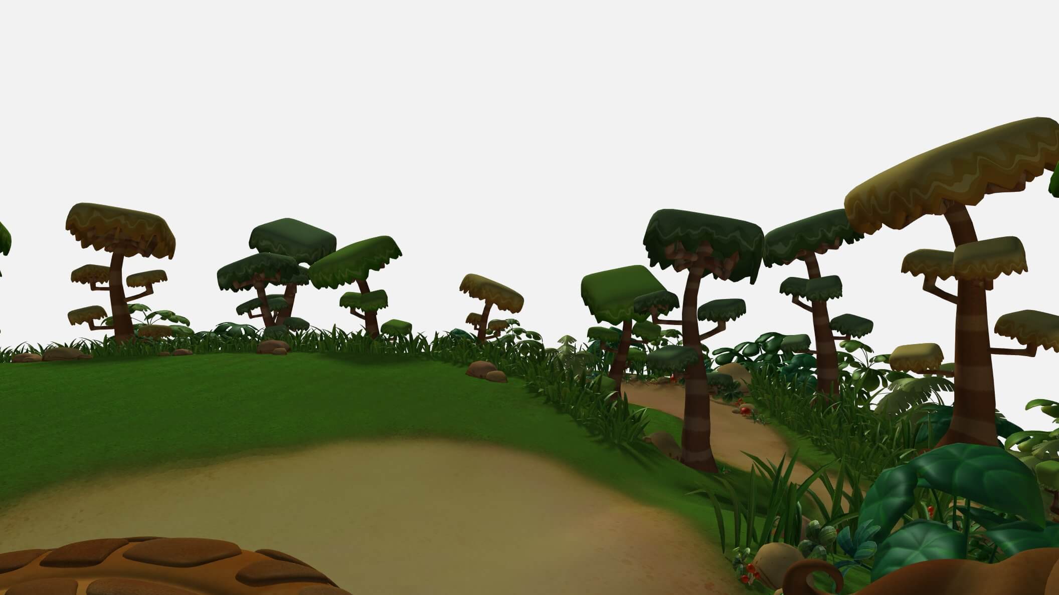 Cartoon Forest - 3D Model by tingting