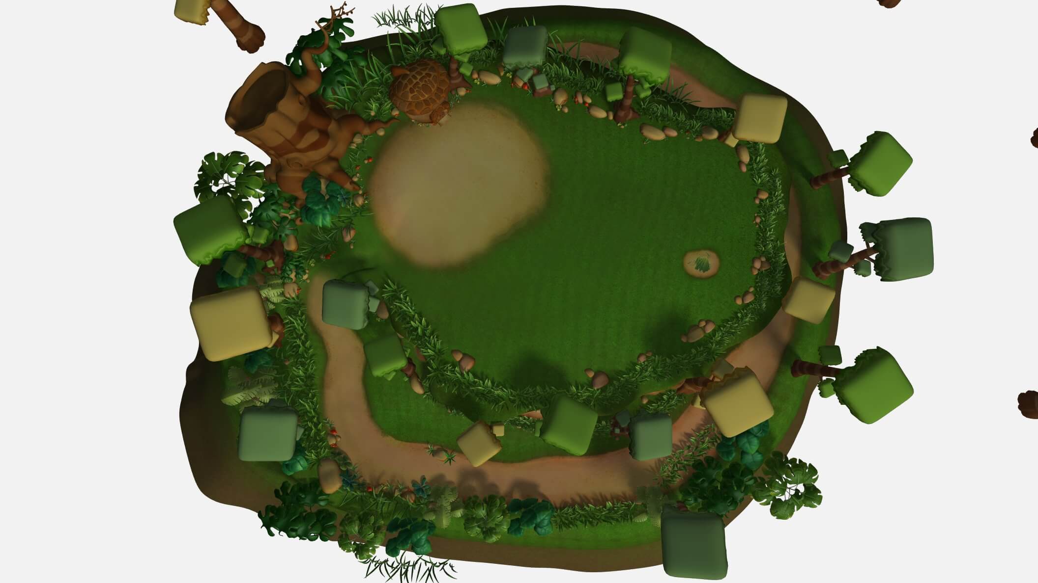 Cartoon Forest - 3D Model by tingting